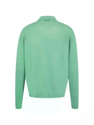 Studio Nicholson Zip-up Polo Sweater - Green
