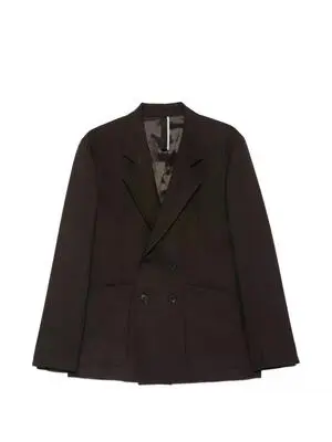 LOW BRAND Double-breasted Blazer - Brown
