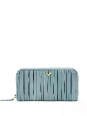 VELANTE Leather Wallet - Blue