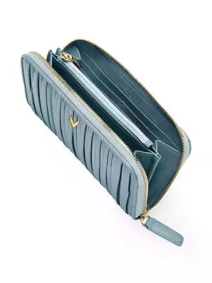 VELANTE Leather Wallet - Blue