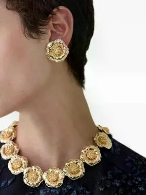 Carolina Herrera Gold Earrings For Women