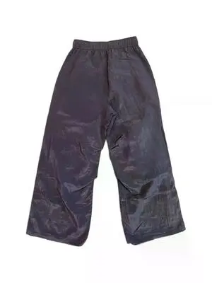 FENG CHEN WANG Wide Leg Cargo Pants With Drawstring Waistband - Blue
