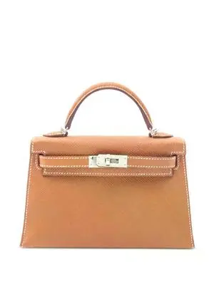 Hermès Mini Kelly Ii Tote Bag - Brown