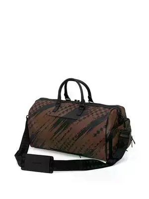 SPRAYGROUND Shark Mouth Motif Checkerboard Print Holdall