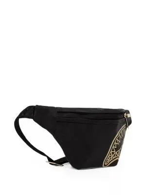 SPRAYGROUND Gold Fang Savvy Belt Bag - Black