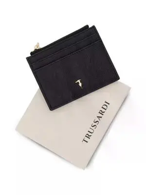 TRUSSARDI Zip Animal-motif Card Holder
