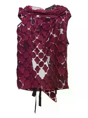 Roland Mouret Circle-patterned Sleeveless Top