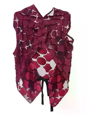 Roland Mouret Circle-patterned Sleeveless Top