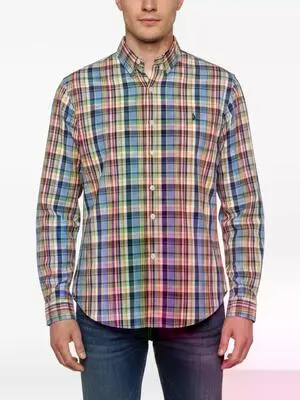 Polo Ralph Lauren Plaid-pattern Button-down Shirt - Blue
