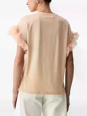 TWINSET Ruffled Sleeve T-shirt