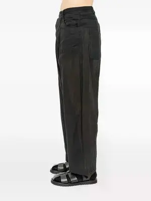JAN JAN VAN ESSCHE Sheer Finish Twill Oversized Trousers