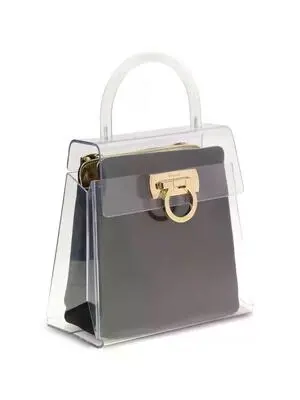 FERRAGAMO Transparent Turn-lock Tote Bag
