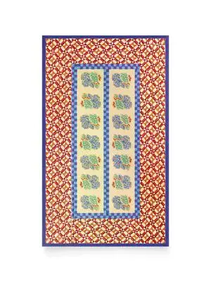 LISA CORTI Positano Floral-print Tablecloth - Red
