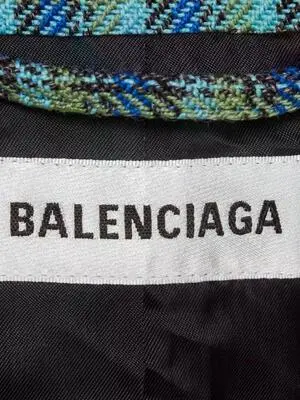 Balenciaga Hourglass Check Blazer