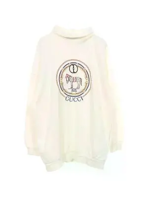 Gucci High-neck Sweater With Interlocking G Embroidery