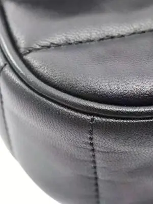 Celine Leather Matelasse Chain Shoulder Bag - Black
