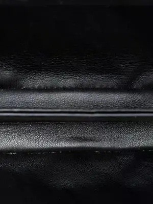 Prada Leather Frankenstein Clutch With Chain Crossbody Bag