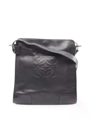 Loewe 2000s Anagram Shoulder Bag - Black