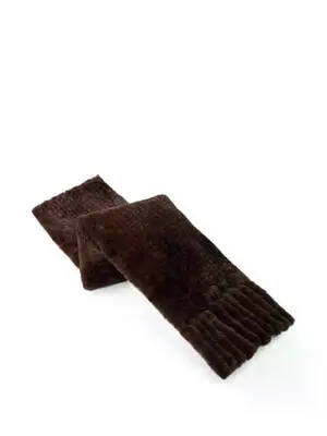 Pinko Faux-fur Fringed Scarf