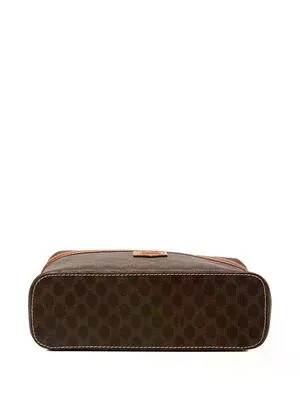 Celine Macadam Coated Canvas Vanity Bag - Brown