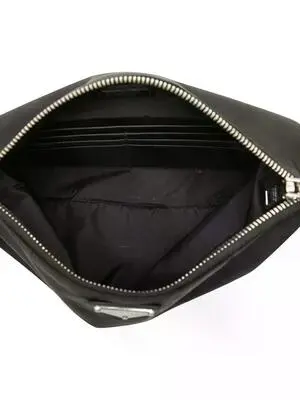 Prada Tessuto Zip Clutch Bag