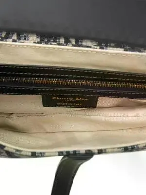 Dior Oblique Canvas Saddle Bag Shoulder Bag - Blue