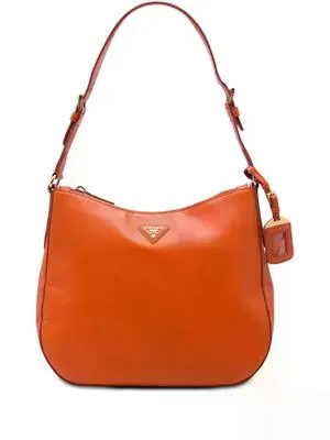 Prada Saffiano Lux Shoulder Bag - Orange