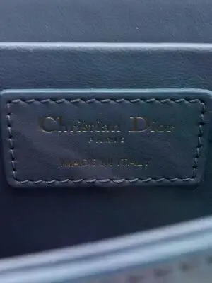 Dior 30 Montaigne Micro Leather Crossbody Bag - Blue