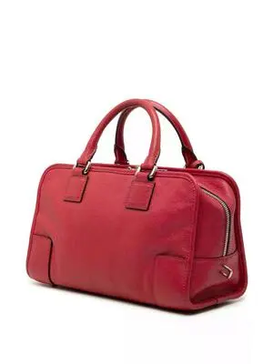 Loewe Amazona 28 Satchel In Goatskin - Red