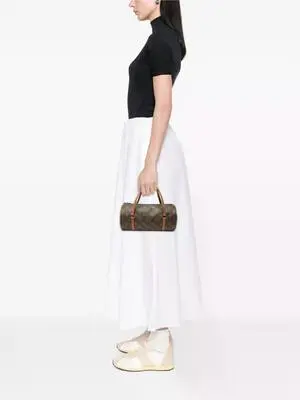 LOUIS VUITTON 1995 Monogram Papillon 26 Handbag - Brown