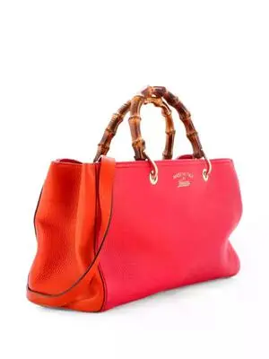 Gucci Bamboo Shopper Leather Medium Tote Bag