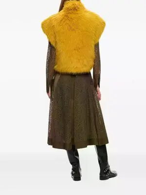 Pinko High-neck Faux Fur Gilet