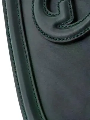 Gucci Blondie Nm Top Handle Bag Canvas With Leather Medium Shoulder Bag - Green