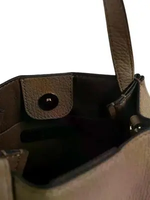 Furla Mini Nuvola Grained Leather Tote Bag - Neutrals