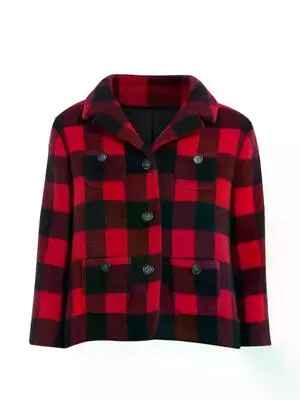 N°21 Check-pattern Patch-pocket Jacket