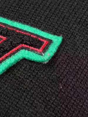 LOUIS VUITTON Logo Patch Striped Sweater