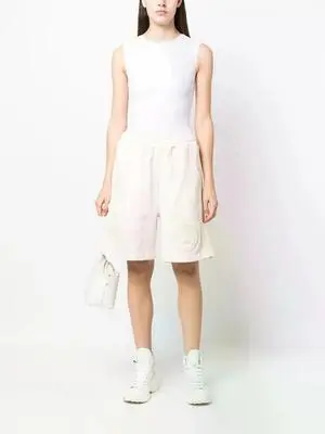 BARROW Cotton Track Shorts With Logo Patch
