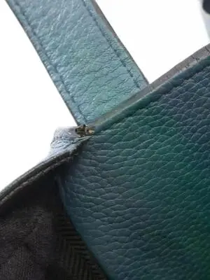 Loewe 2000s Small Hammock Leather Tote Bag - Blue
