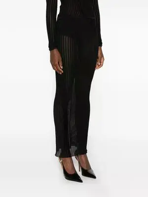 DONDUP Sheer Knit Maxi Skirt