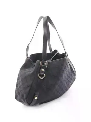 Gucci Abbey Gg Canvas Shoulder Bag - Black