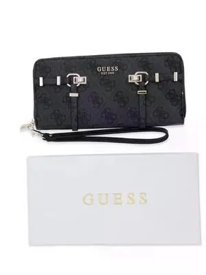 Guess Leona 4g-pattern Buckled Wallet