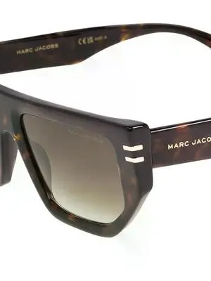 Marc Jacobs Geometric Sunglasses With Tortoiseshell Effect