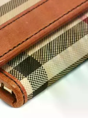 Burberry Haymarket Check Key Holder