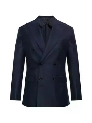 Brioni Double-breasted Herringbone Blazer