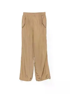 A.M.G. Drawstring Waist Gathered-cuff Trousers - Neutrals