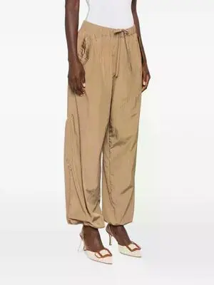 A.M.G. Drawstring Waist Gathered-cuff Trousers
