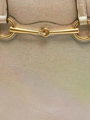 Gucci Bright Bit Horsebit Tote Bag - Neutrals