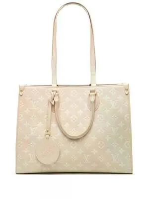 LOUIS VUITTON Monogram Empreinte Onthego Mm Satchel - Brown