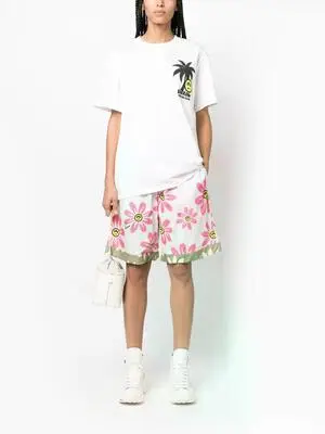 BARROW Printed Floral Knee-length Shorts