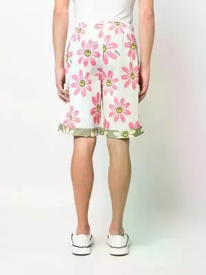 BARROW Printed Floral Knee-length Shorts